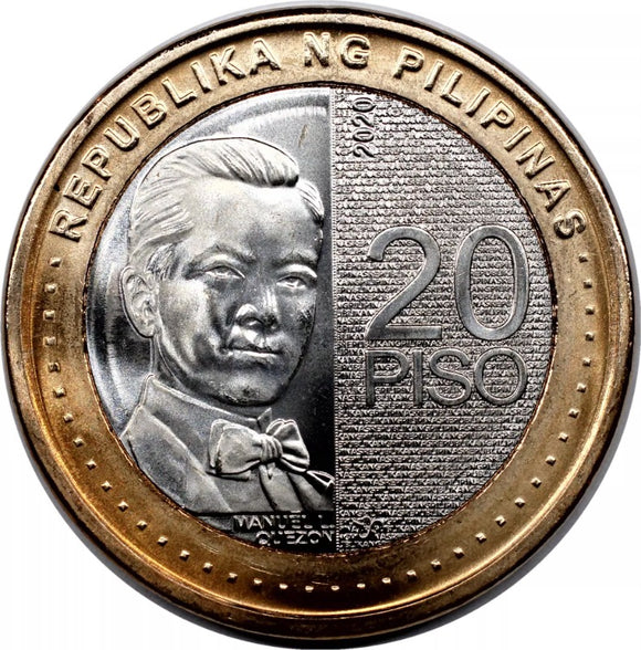 Philippines 20 Pesos 2020 Original Coin For Collection Panda Banknote Philippines 20 Pesos 2020 Original Coin For Collection Panda Banknote