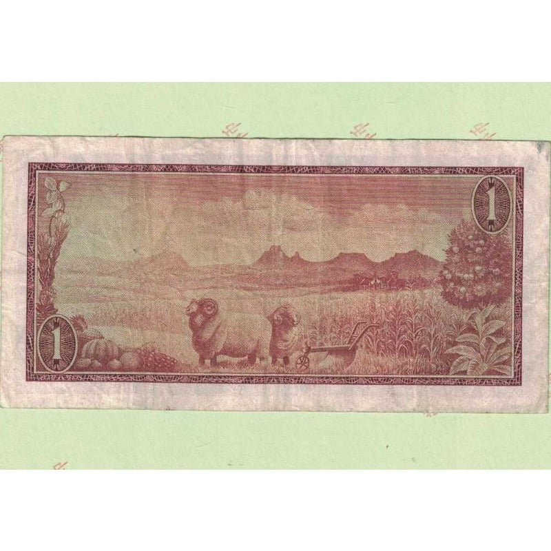 South Africa, 1 Rand, 1966-75, Used F Condition, Original Banknote for ...