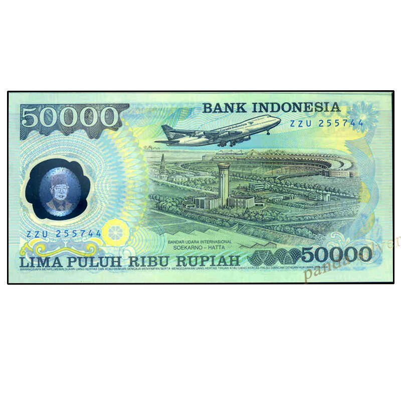Indonesia 50000 Rupiah 1993, P-134 UNC , Polymer real original note ...