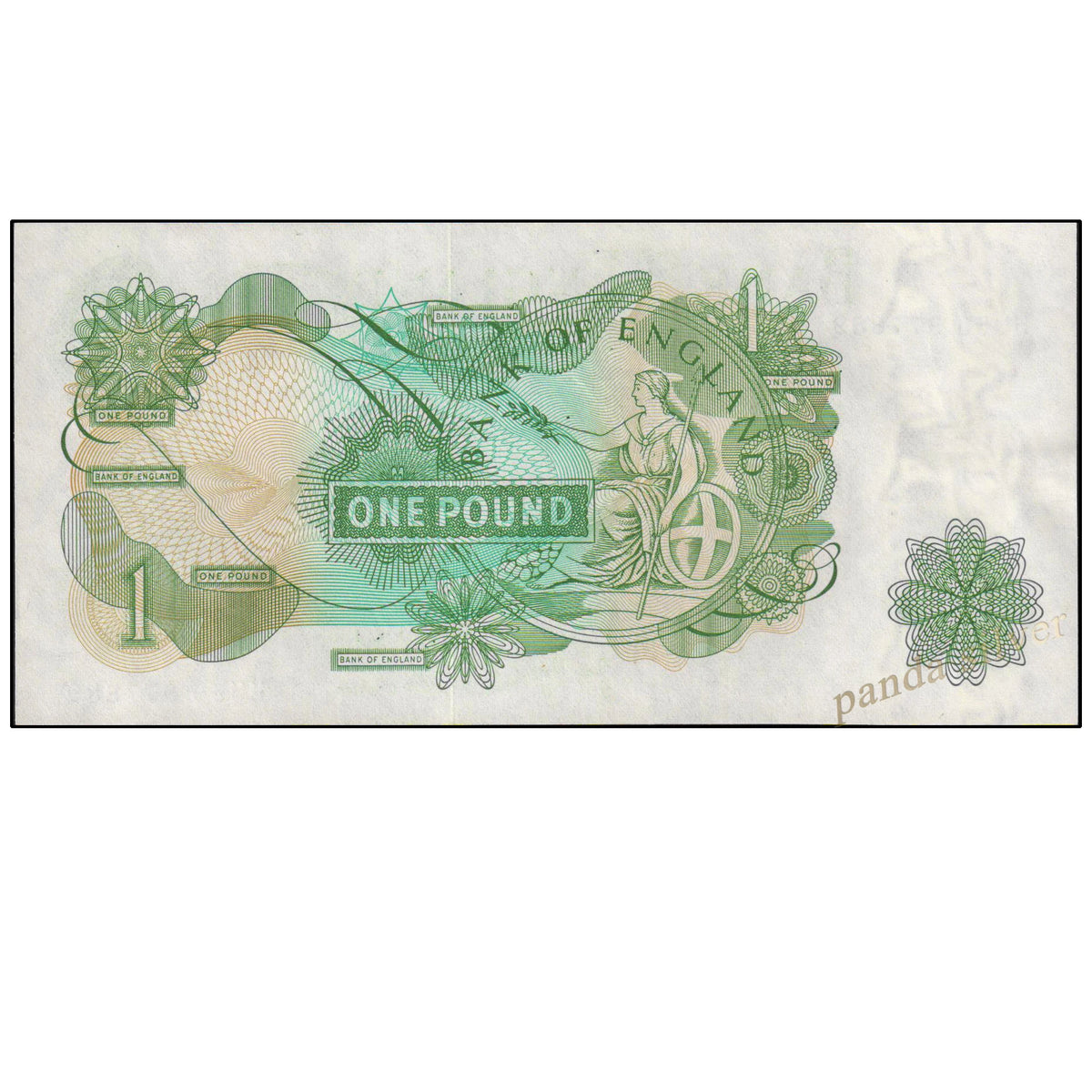 UK, British, ENGLAND 1 Pound 1970 P-374, UNC Original Banknote for ...