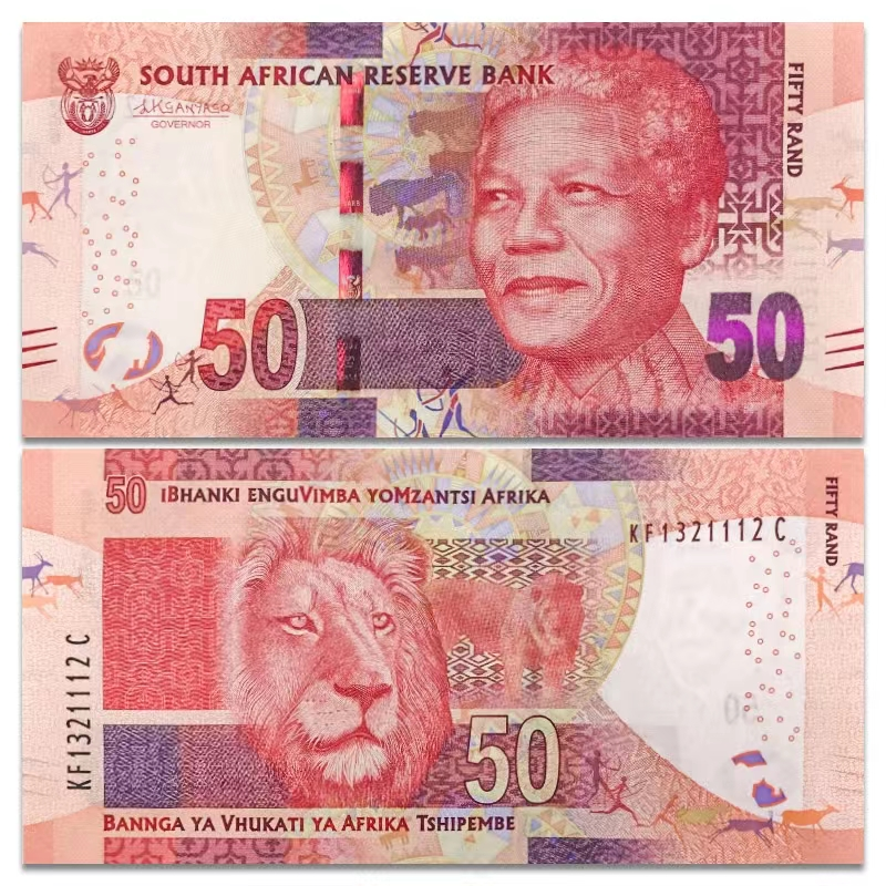South Africa, 50 Rand, 2014, UNC Original Banknote for Collection ...