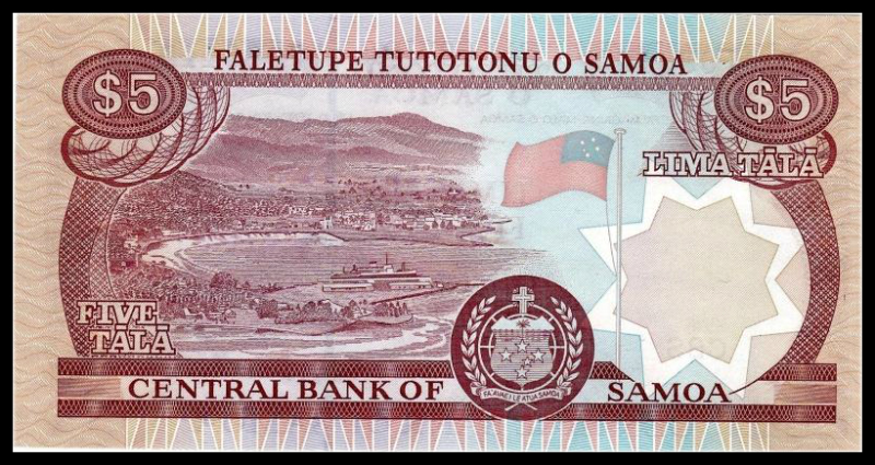 Samoa, 5 Tala, 2005, P-33c, UNC Original Banknote for Collection ...