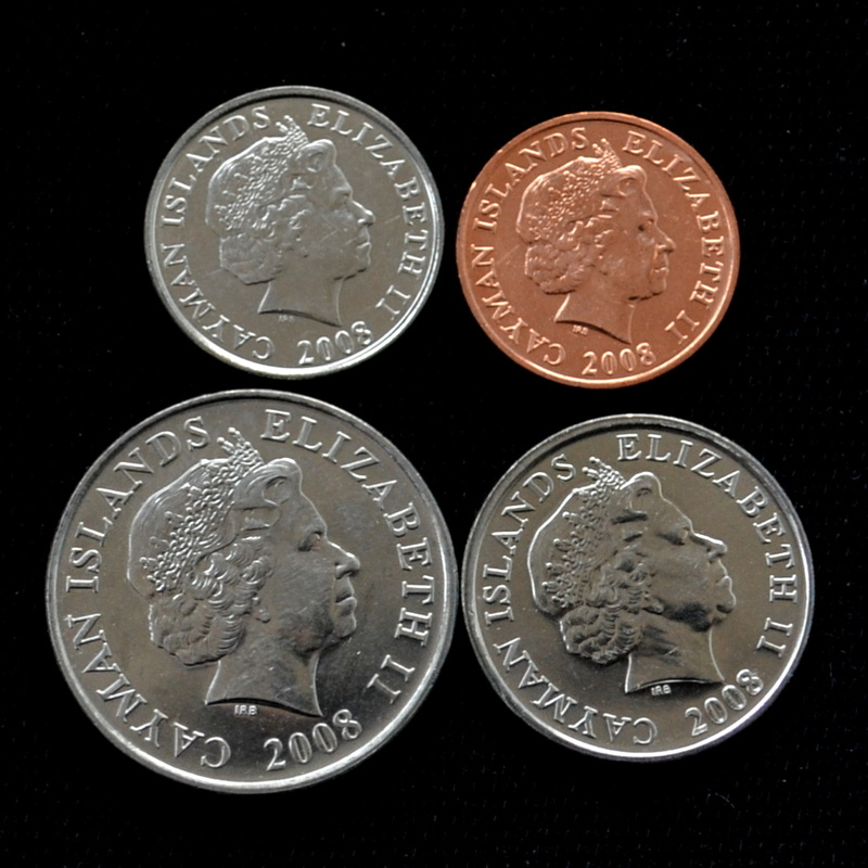 Cayman Islands, Set 4 PCS Coins, Original Coin for Collection – Panda ...