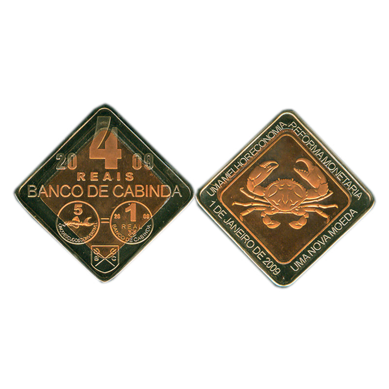 Cabinda, Crab, Bi-Metallic Coins, Original Coin for Collection – Panda ...