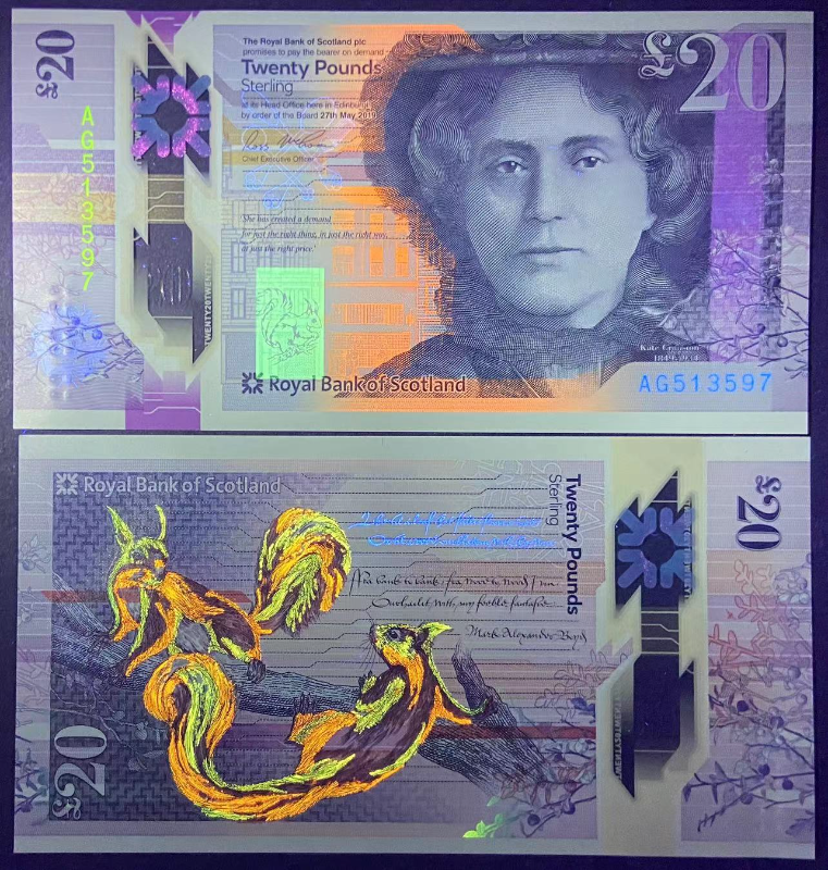 Scotland, 20 Pounds, 2019, P-W372a, UNC Original Banknote for ...