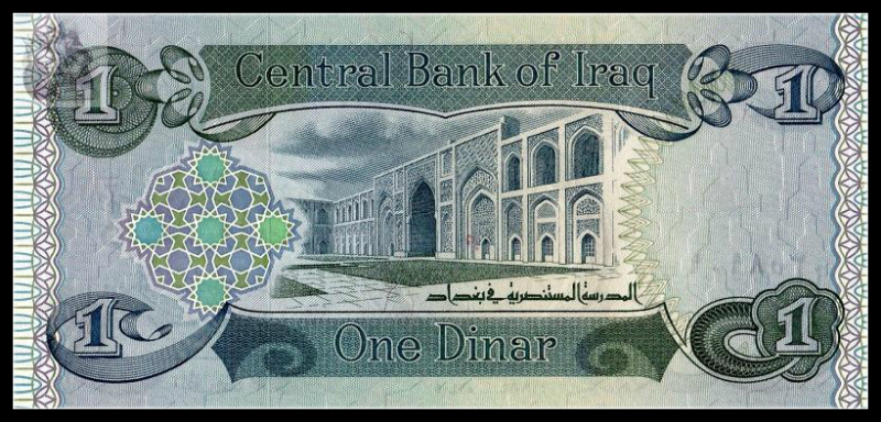 Iraq, 1 Dinar, 1984, P-69, AUNC Original Banknote for Collection ...
