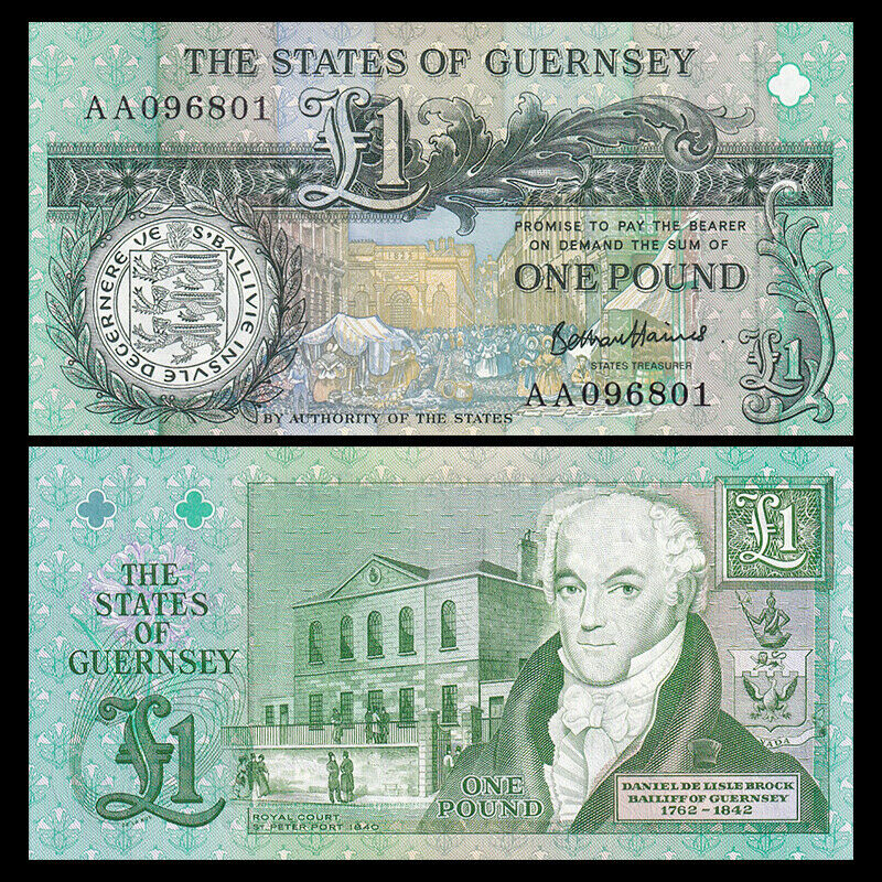 Guernsey, 1 Pound, 2021, UNC Original Banknote for Collection – Panda ...
