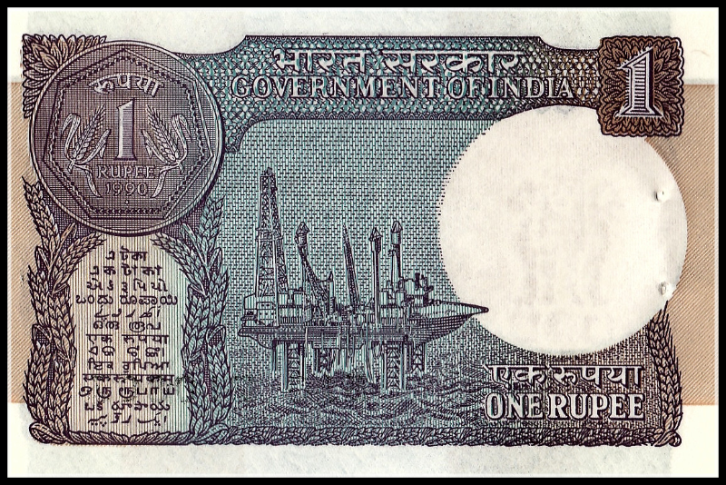 India, 1 Rupees, 1990, P-78Ae, AUNC Original Banknote for Collection ...