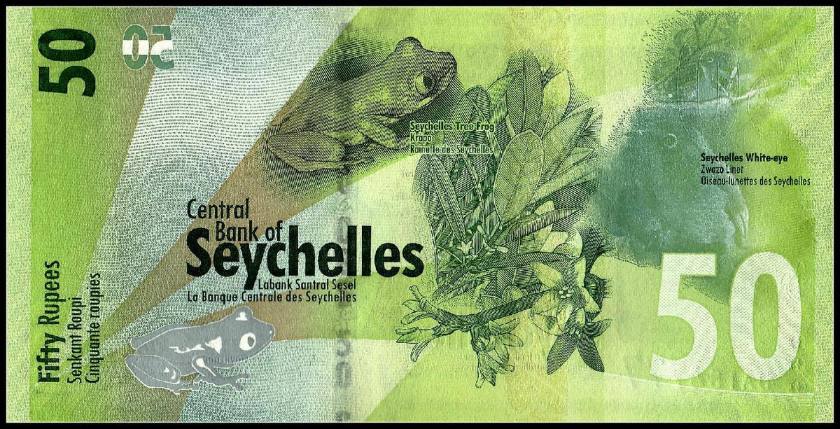 Seychelles 50 Rupees 2016 UNC original banknote , World Africa bankno ...