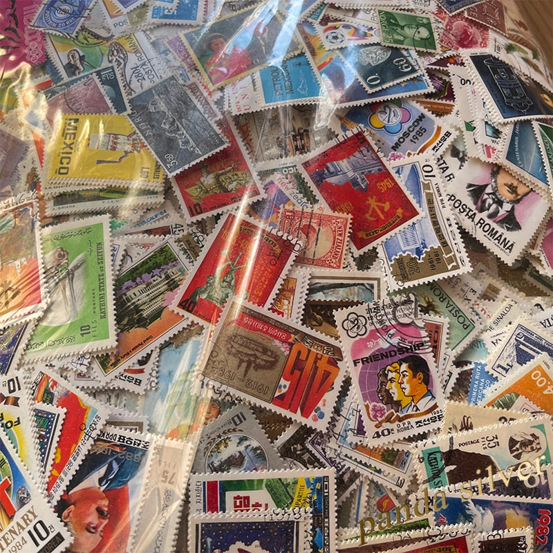 Maximum 15000 PCS Different Postage Stamps, Real World Random Mixed CTO ...