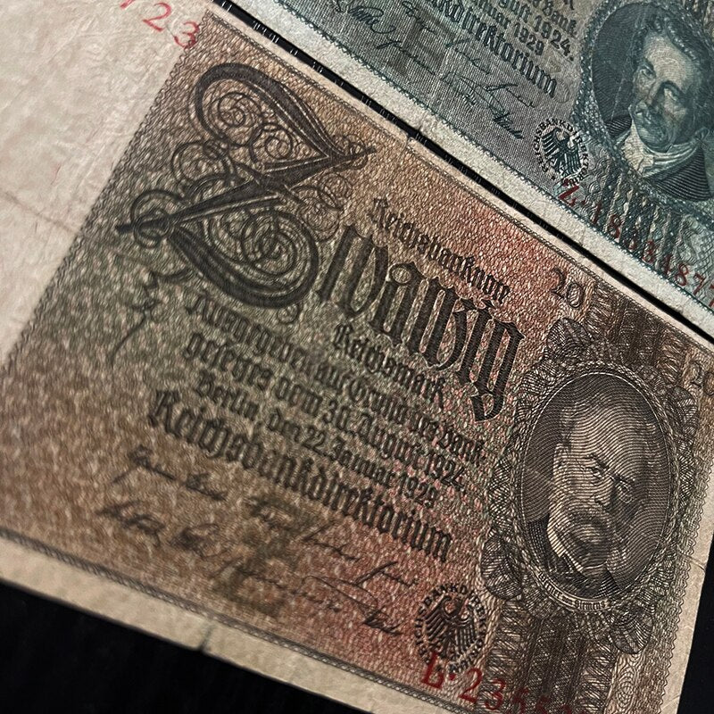 Germany, Set 2 PCS, 5 10 Marks, 1929, VF Used Condition Banknotes, Rare ...