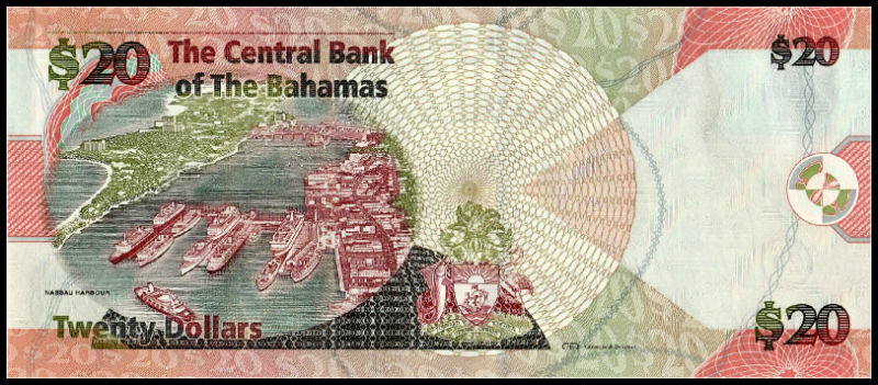 Bahamas, 20 Dollars, 2010, P-74A, UNC Original Banknote for Collection ...
