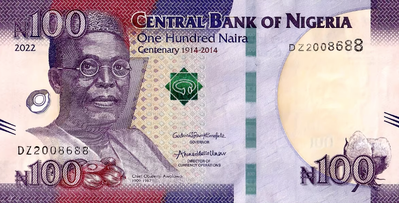 Nigeria, 100 Naira, 2022, P-41, UNC Original Banknote for Collection ...