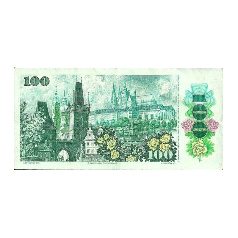 Czechoslovakia, 100 Korun, 1989 P-97, UNC Original Banknote for ...