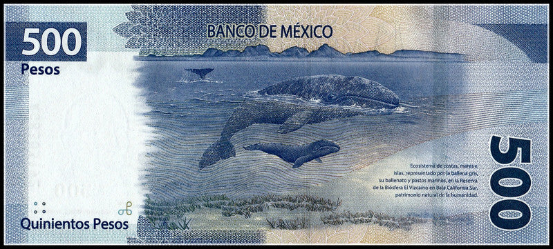 Mexico 500 Pesos 2017 P-New – Panda Banknote