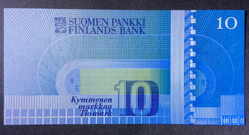 Finland, 10 Mark, 1986, P-113, UNC Original Banknote for Collection ...